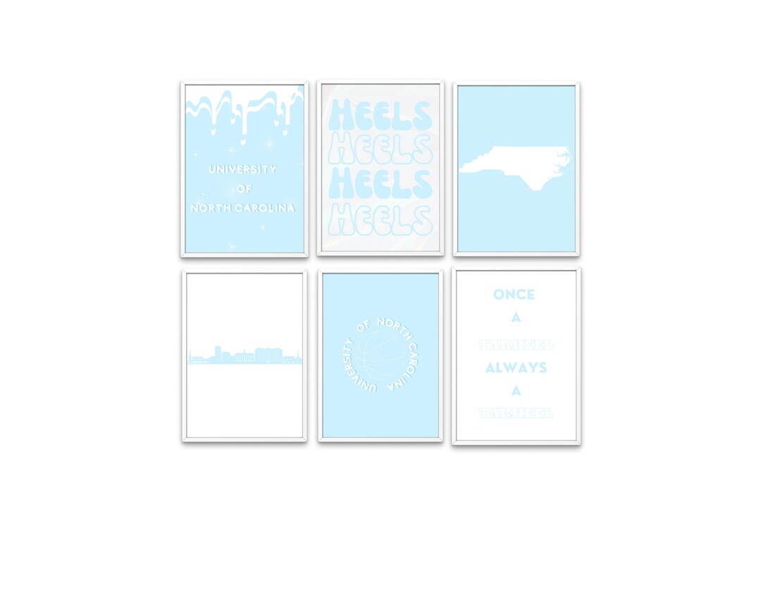 UNC Chapel Hill Printable Posters for Dorm Room L - Etsy