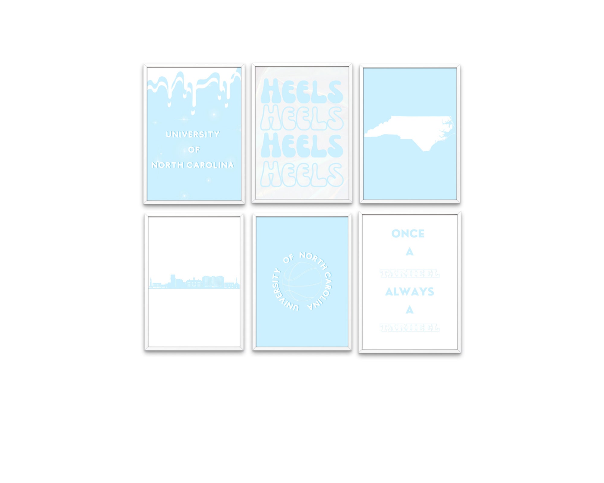 UNC Chapel Hill Printable Posters for Dorm Room L - Etsy