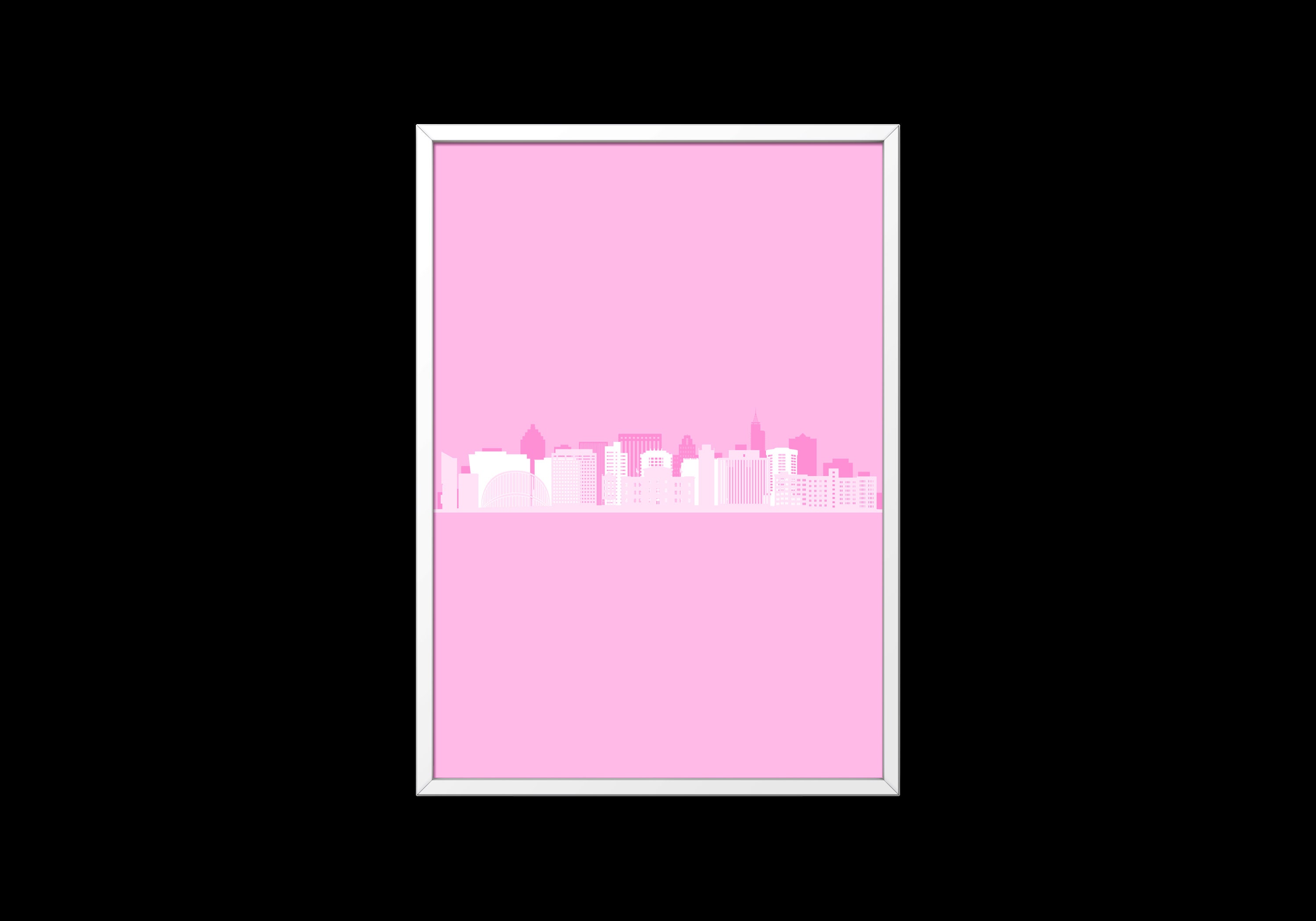UNC Chapel Hill Pink Printable Posters for Dorm Room - Etsy