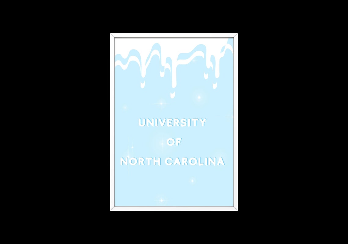 UNC Chapel Hill Printable Posters for Dorm Room L - Etsy