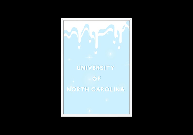 UNC Chapel Hill Printable Posters for Dorm Room L - Etsy