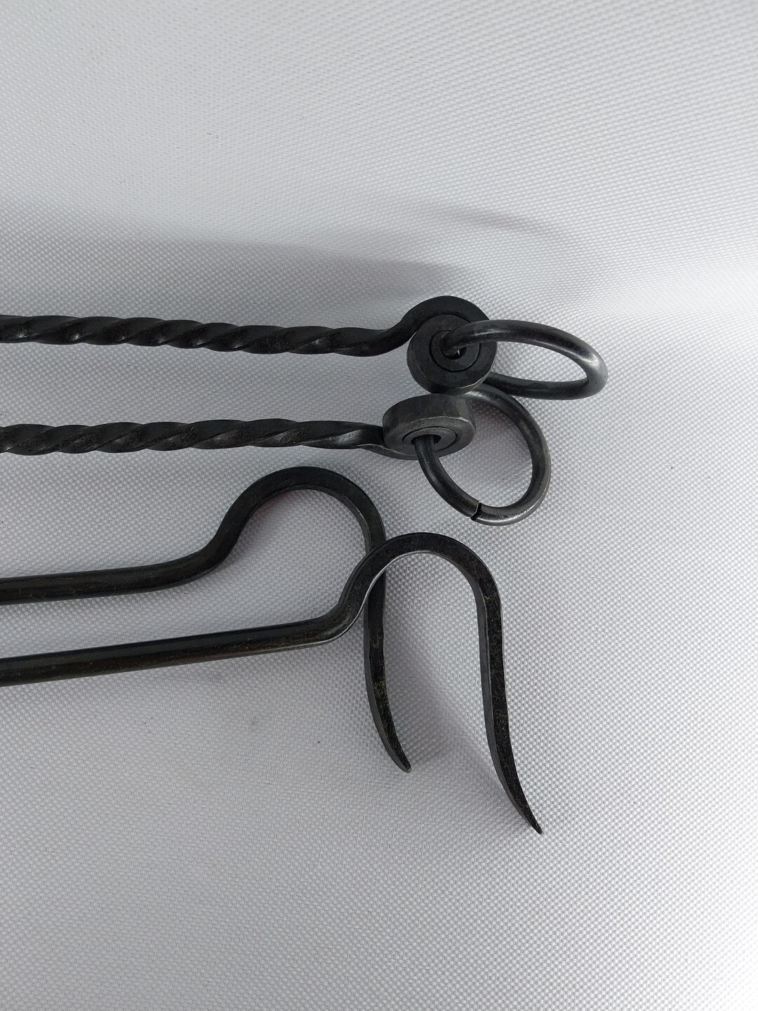 Small Hand Forged Fire Poker.forged Fire Poker Blacksmith Wood Stove ...