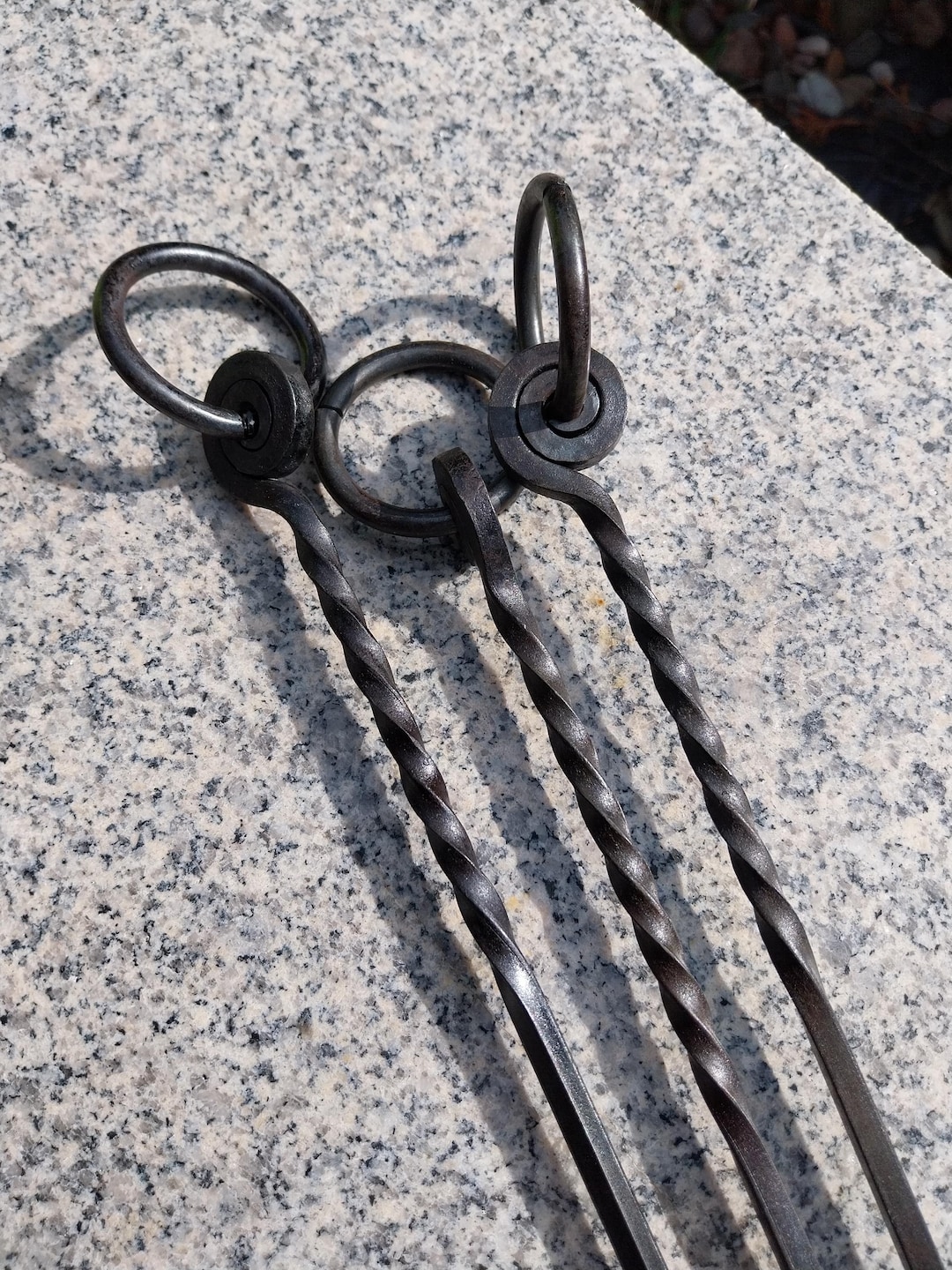 Hand Forged Iron Grill Skewer.forged BBQ Skewer.forged Iron BBQ Tool ...