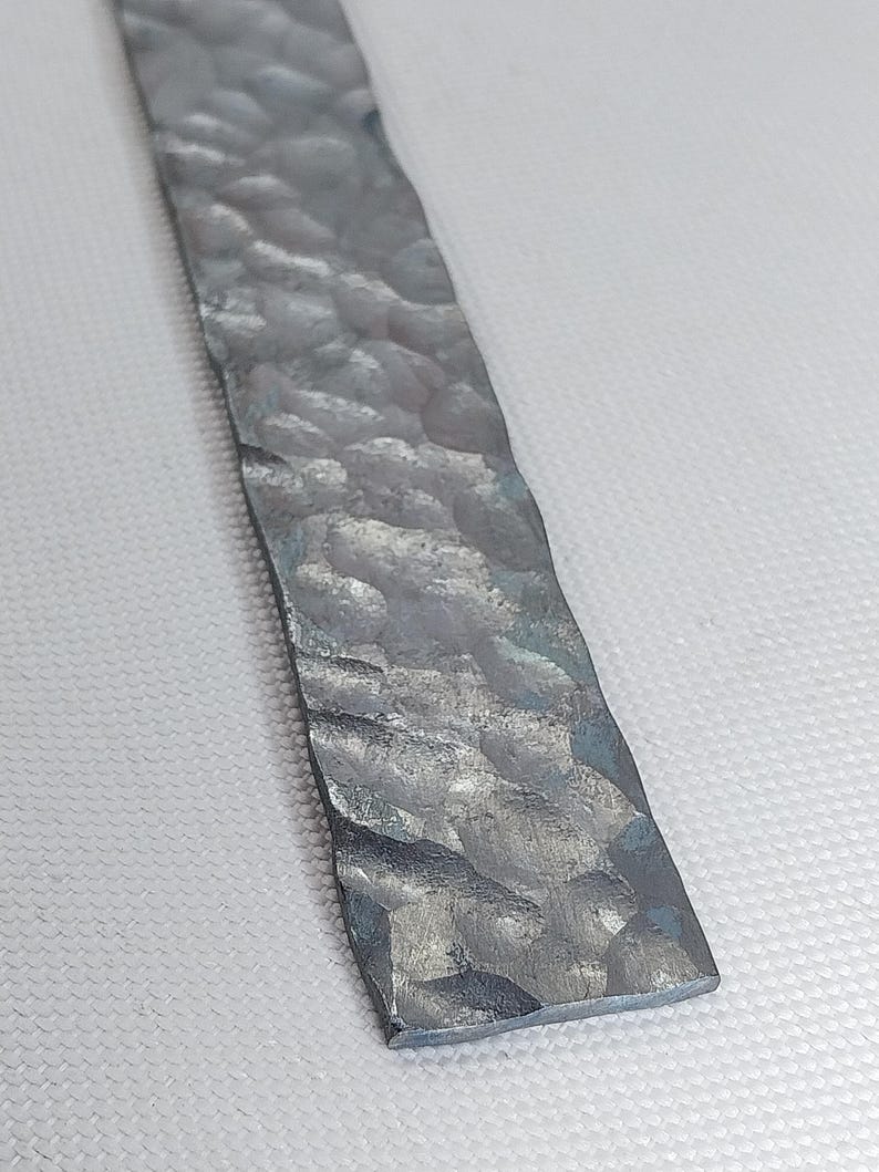Hand Forged Textured Flat Metal.hammered Steel for Craft. - Etsy