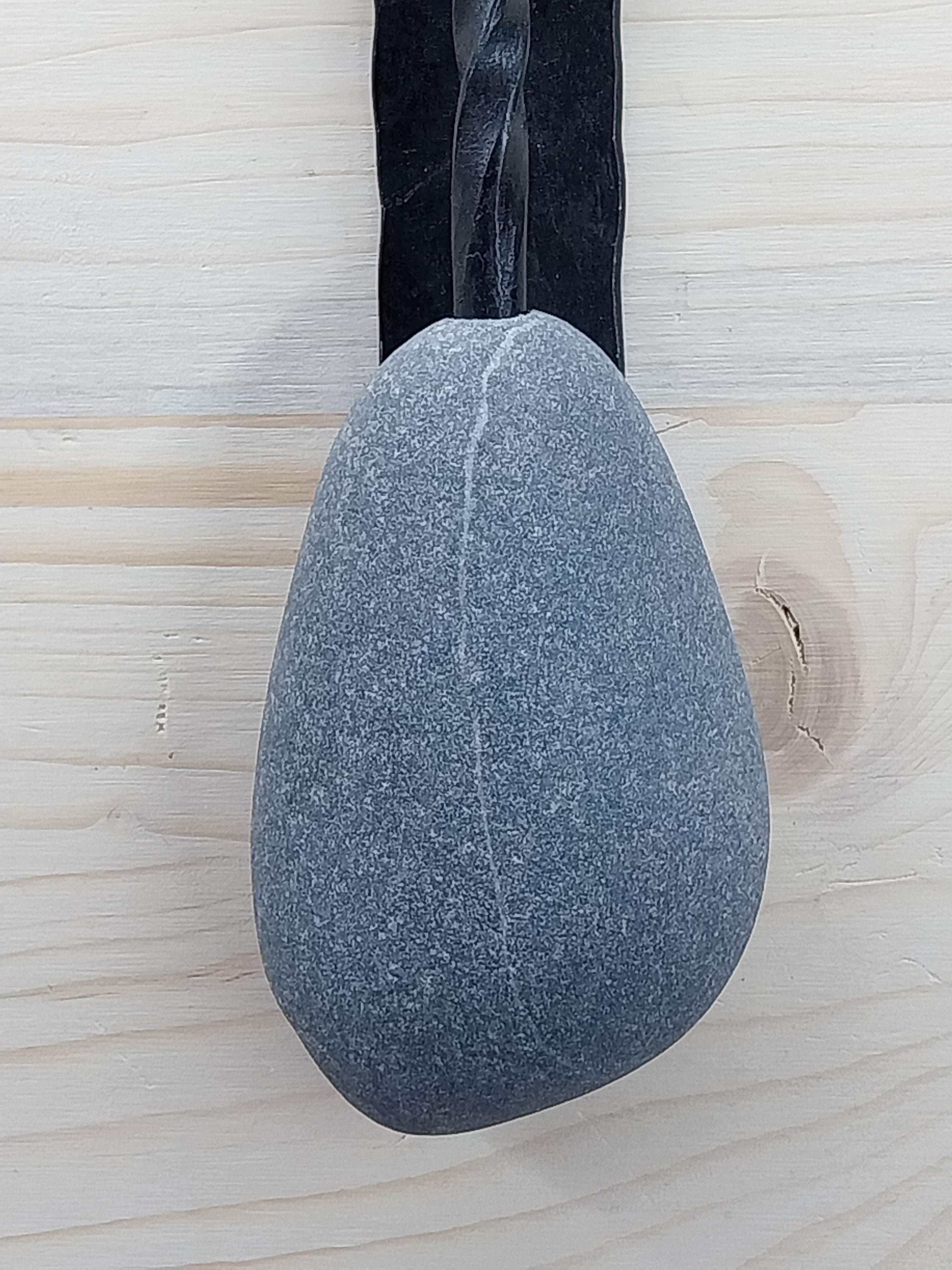 Door Knocker.forged Iron and Sea Stone Door Knocker.front Door Knocker ...