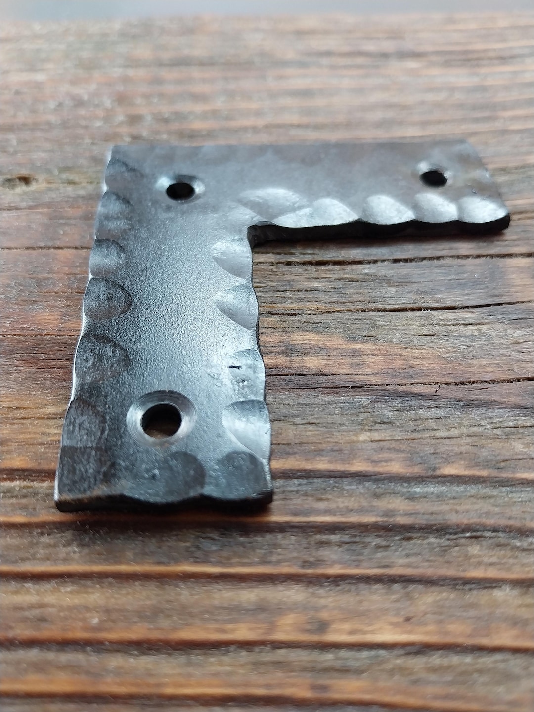 Hand Forged Textured Iron Corner Decorative. Rustic Handmade Corner. - Etsy