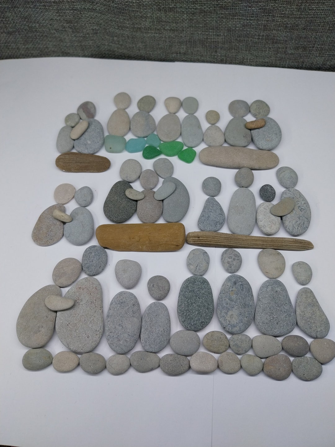 Pebble People for Craft.natural Beach Stones for Picture Making.pebble ...