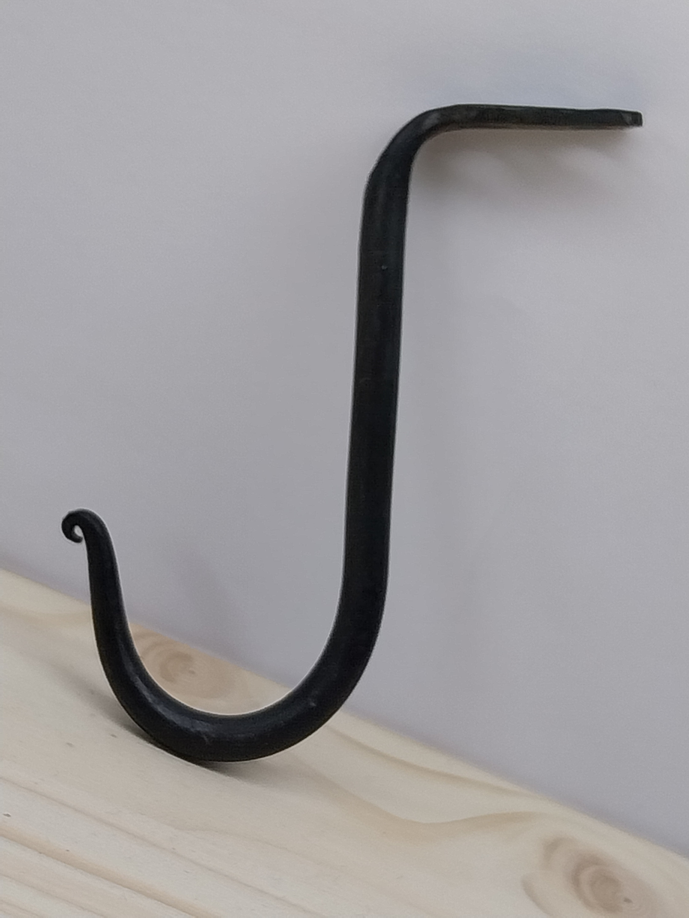 Hand Forged Iron Under Counter Hook. Under Shelf Hook.mug Cup Hook ...