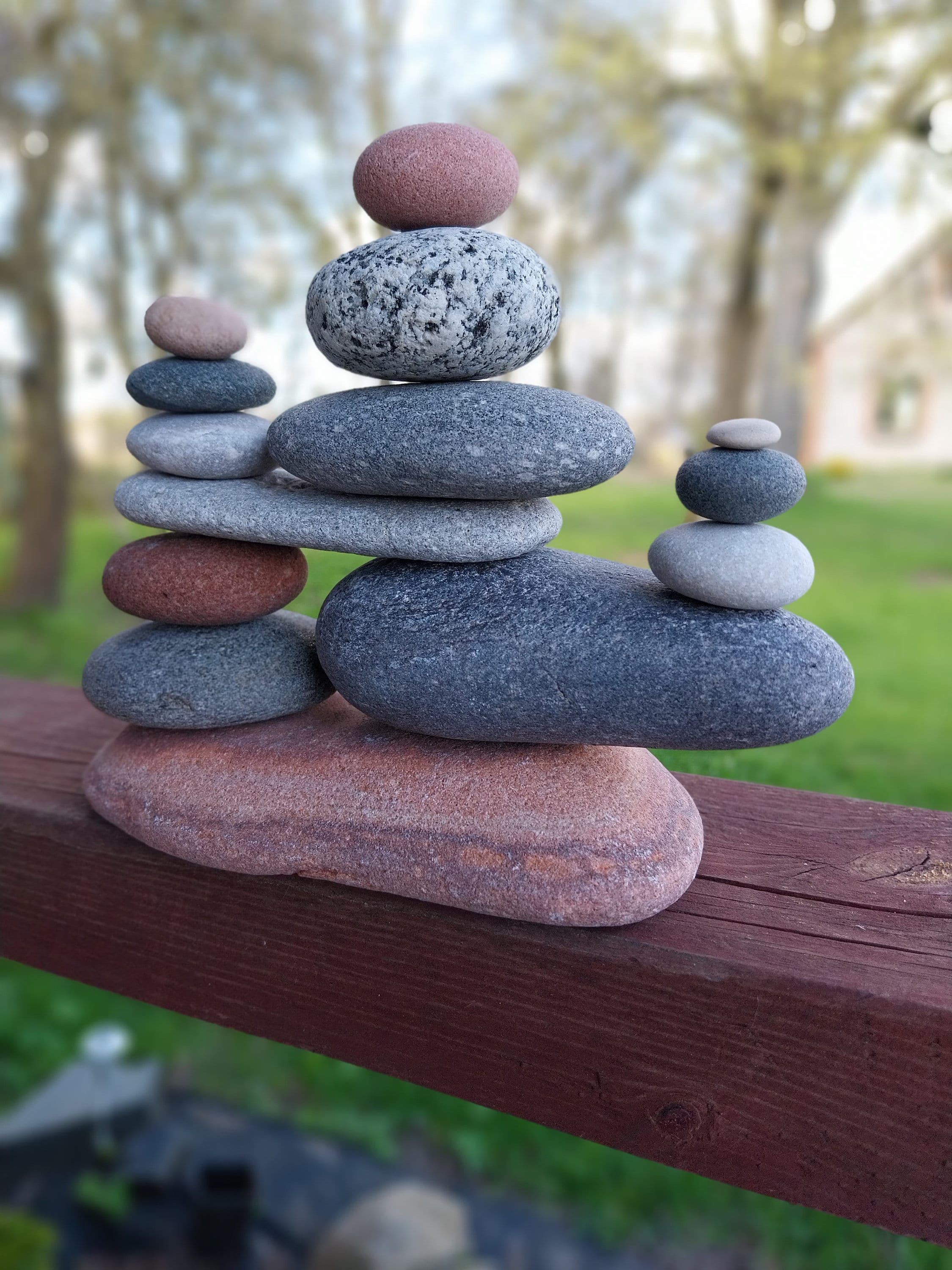 Balancing Stones.sea Pebble Cairn.stackable Sea Rock.stacking Stones ...