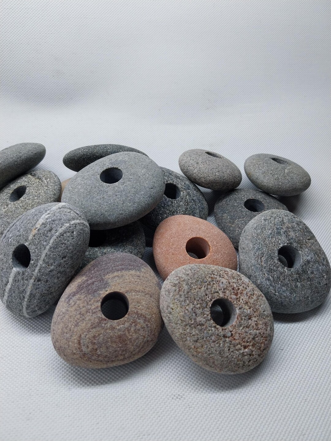 Large Center Drilled Beach Stones for Craft.sea Rock With Hole.river ...