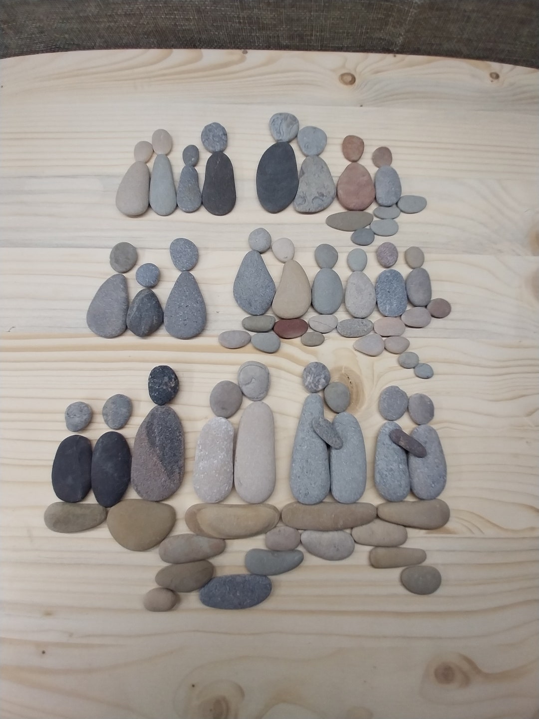 Pebble People for Craft.natural Beach Stones for Picture.pebble Art ...