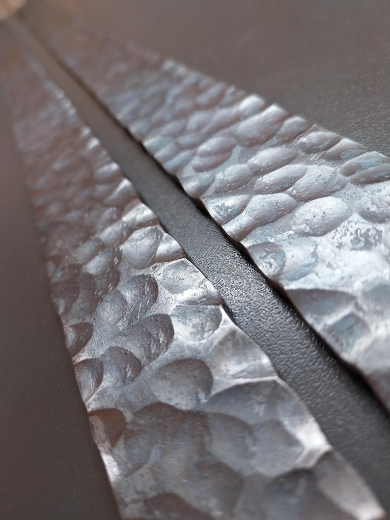 Hand Forged Textured Flat Metal.hammered Steel for Craft. - Etsy