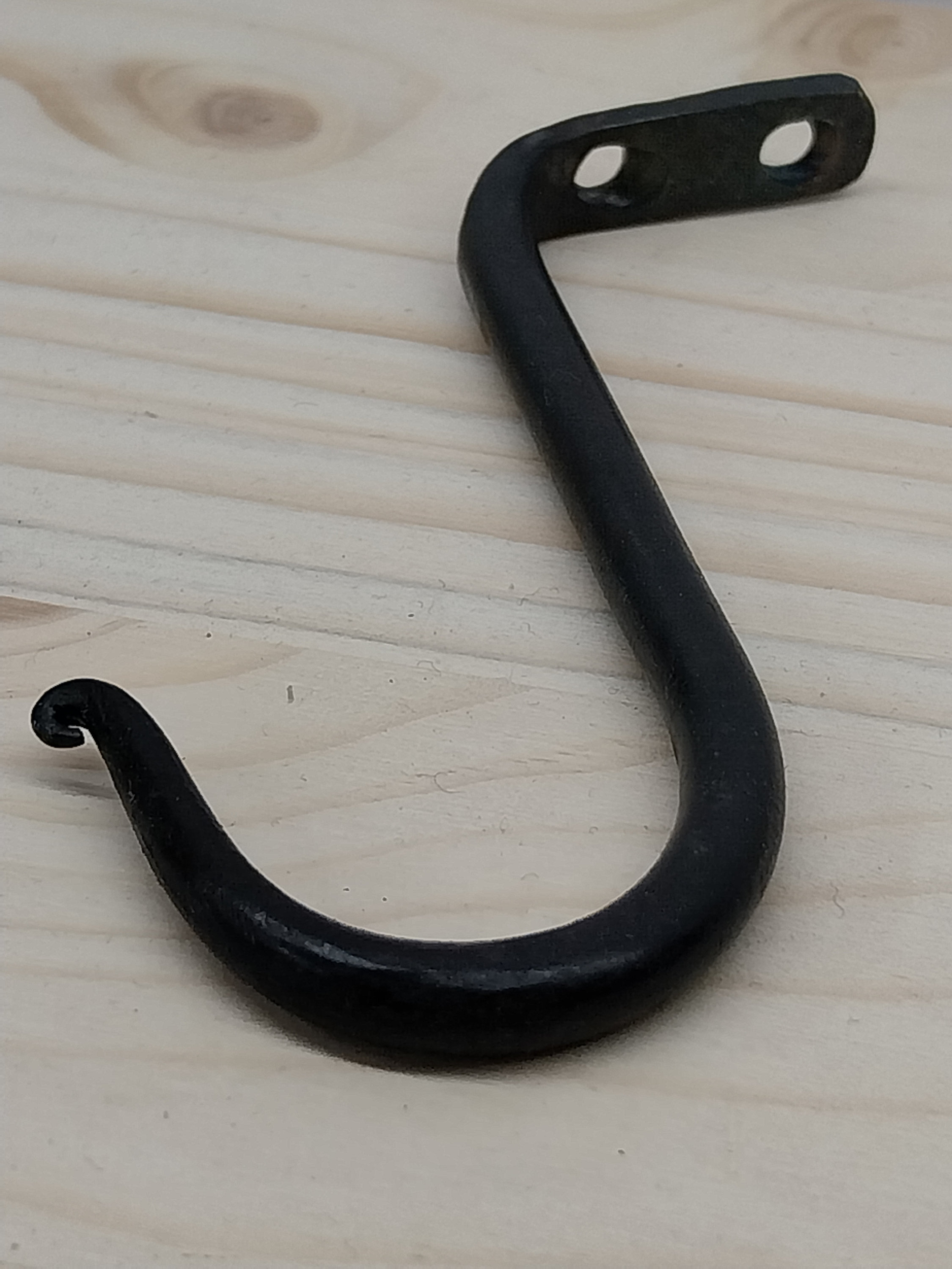 Hand Forged Iron Under Counter Hook. Under Shelf Hook.mug Cup Hook ...