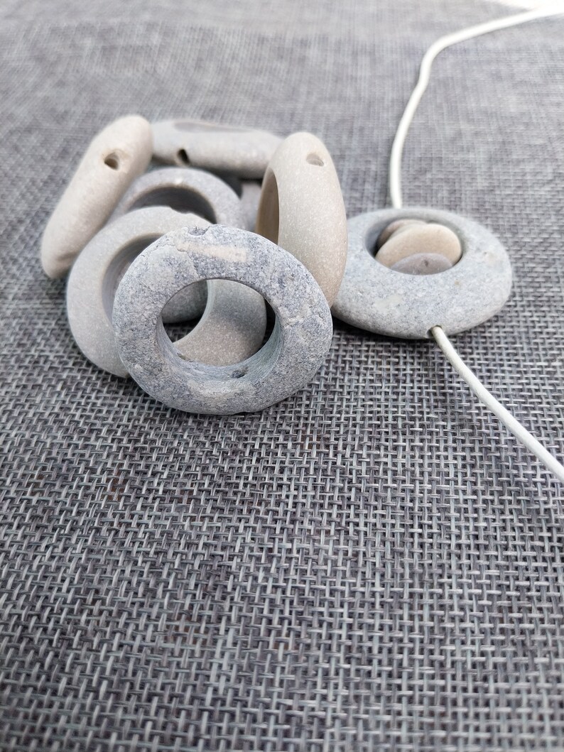 One Piece Drilled Sea Stone for Craft.hole 18mm 0.70in - Etsy