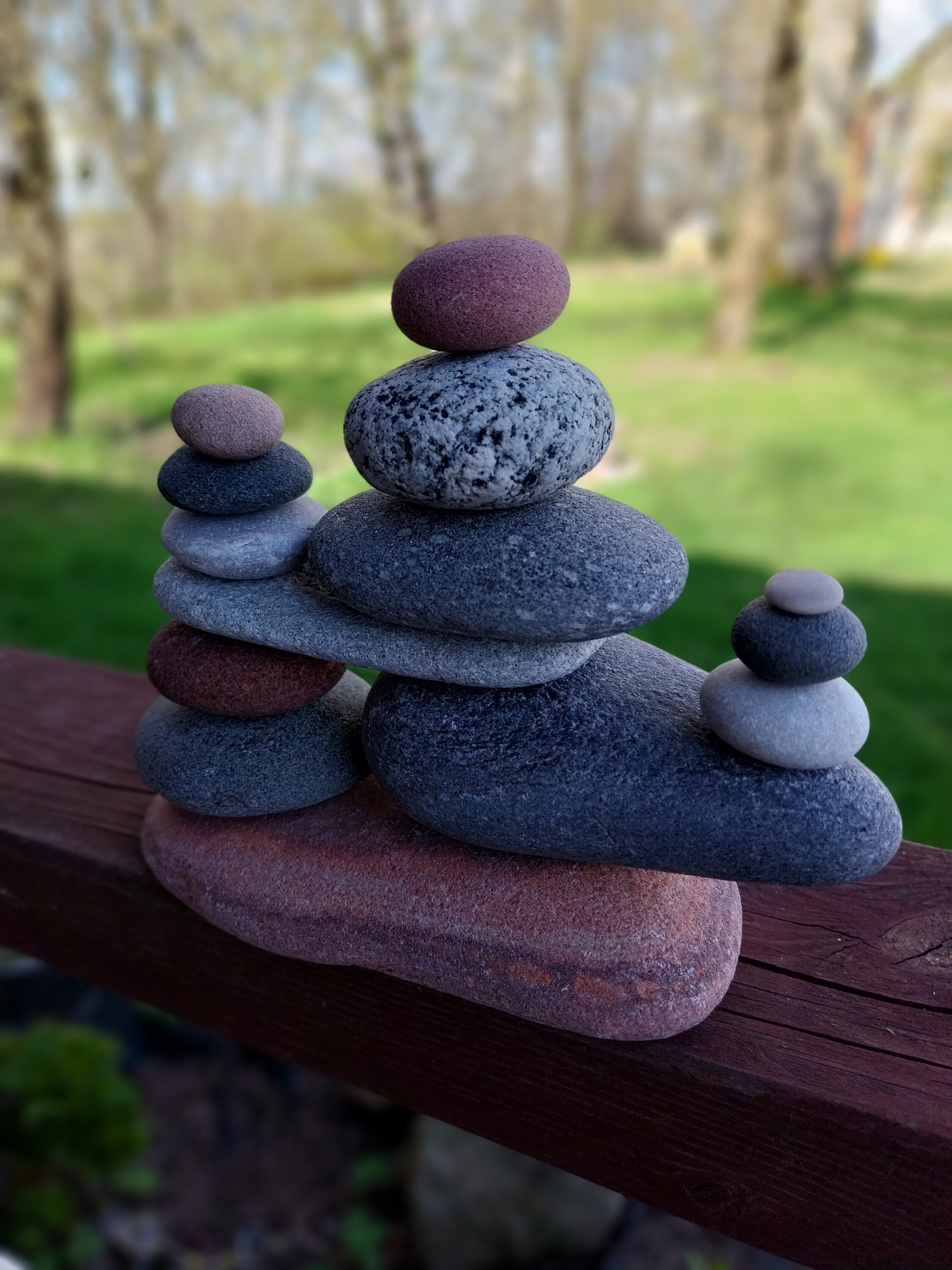 Balancing Stones.sea Pebble Cairn.stackable Sea Rock.stacking Stones ...
