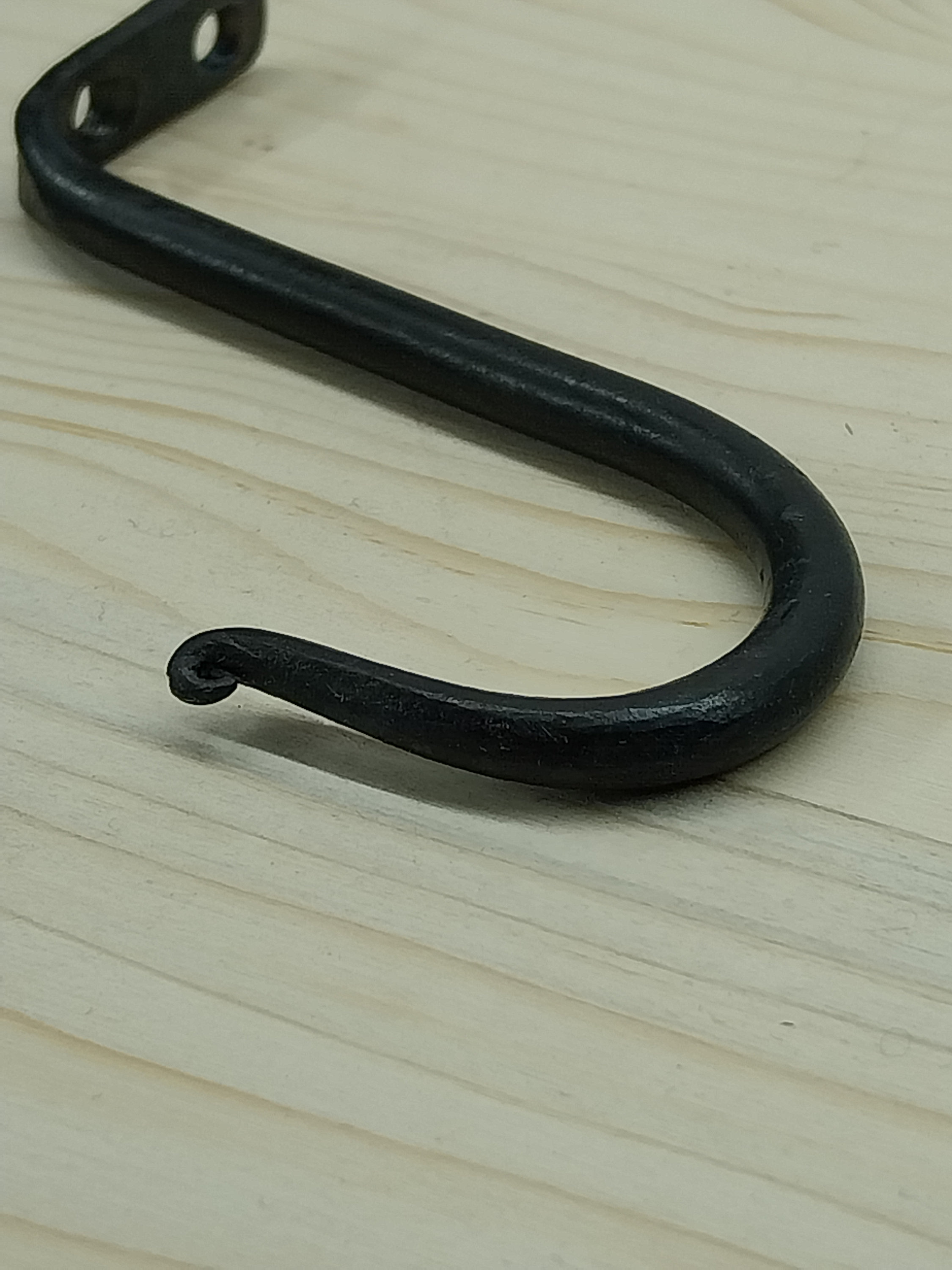 Hand Forged Iron Under Counter Hook. Under Shelf Hook.mug Cup Hook ...