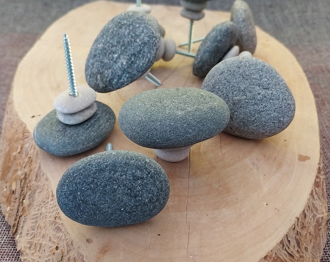 One Piece Stone Wall Hook. Small Stone Hanger.sea Stones From the Baltic Sea.wall Hook ...