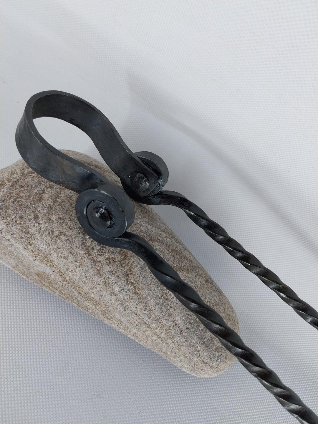 Hand Forged Iron Grill Tongs.bbq Tongs.wrought Grill Tools.handmade ...
