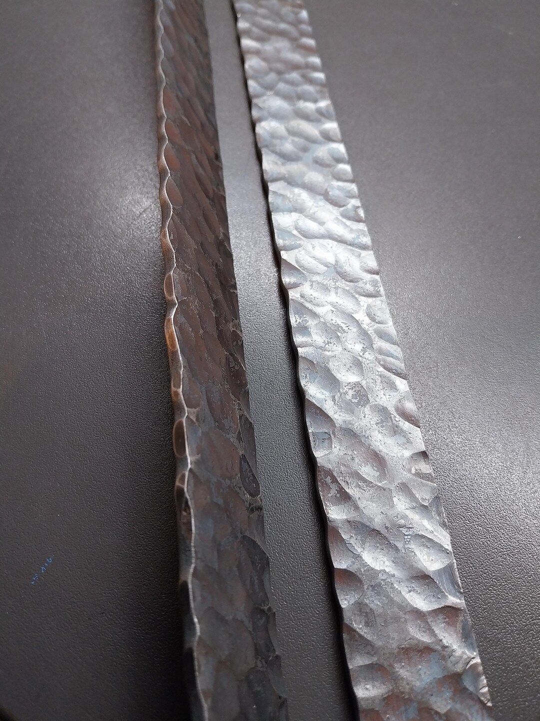 Hand Forged Textured Flat Metal.hammered Steel for Craft. - Etsy