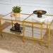 SEVAY 2 Sets of Unbreakable Glass Coffee Table, Modern Decorative ...