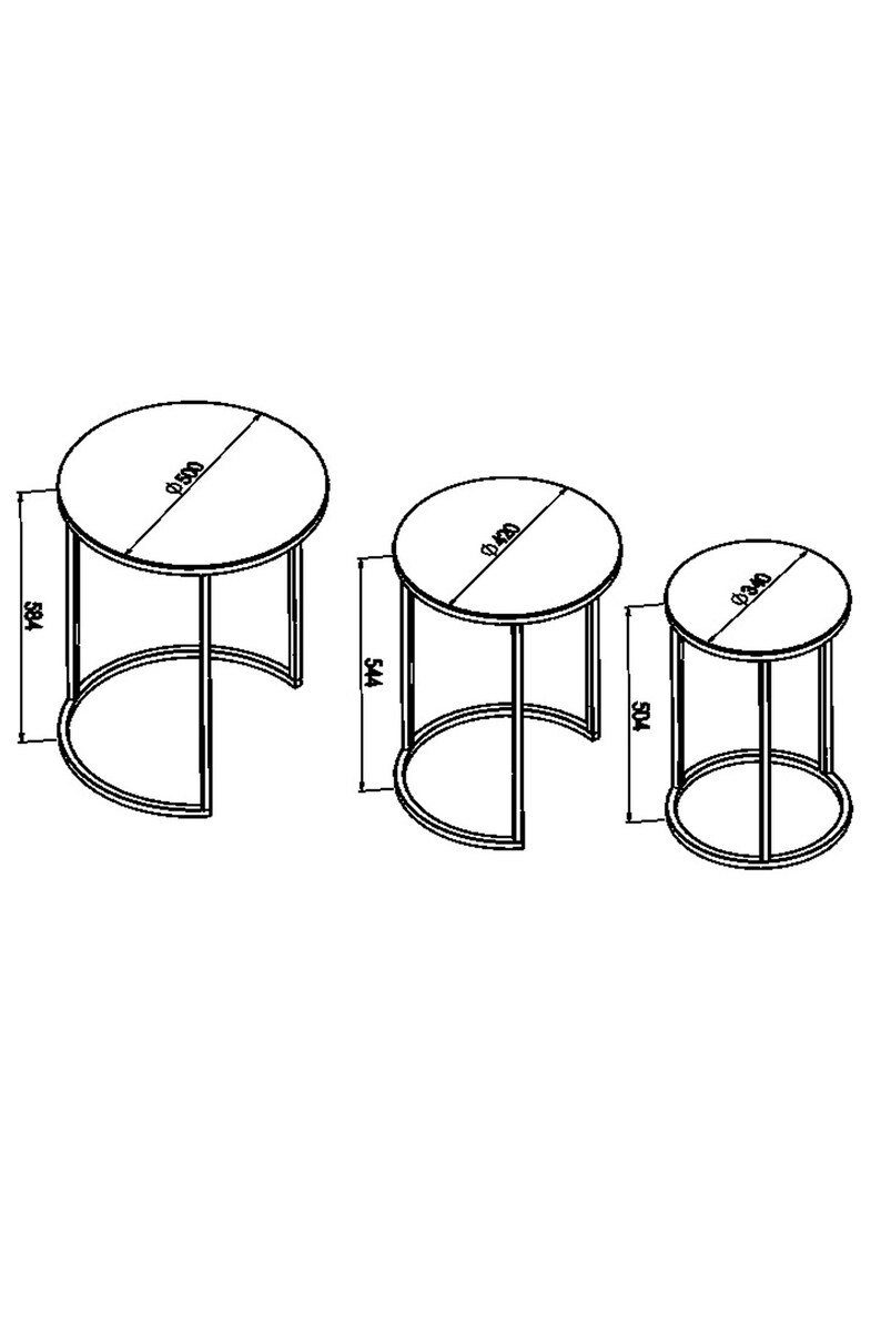 ALYA Unbreakable Glass Nesting End Table - Etsy