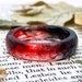 Vampire Resin Ring, Red and Black Resin Ring, Gothic Blood Red Witchy ...