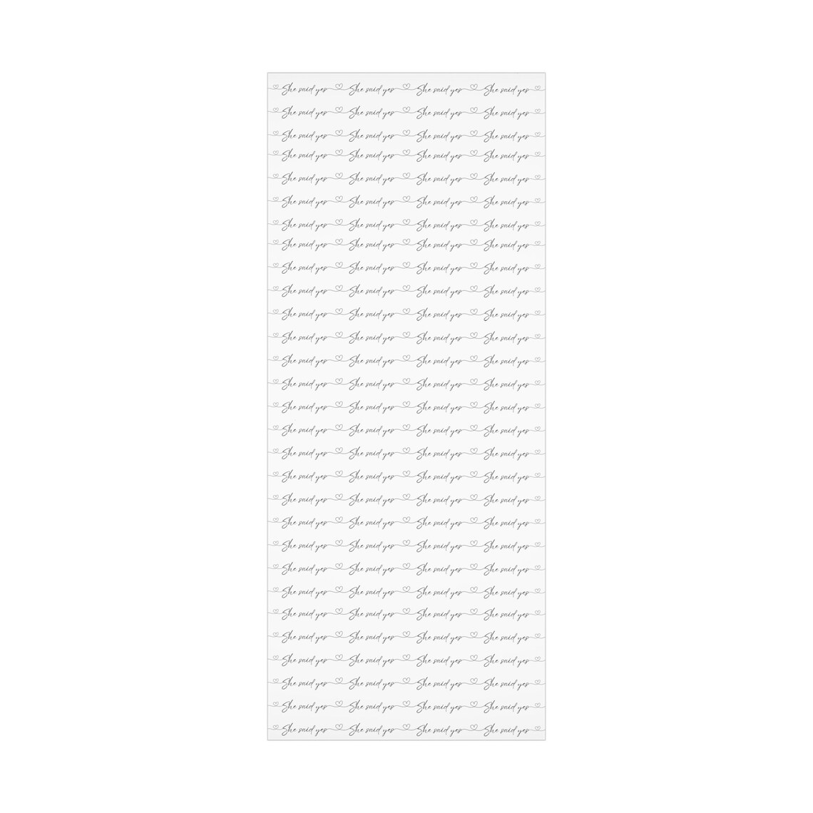 She Said Yes Funny Wrapping Paper She Said Yes Sign Custom Wrapping ...