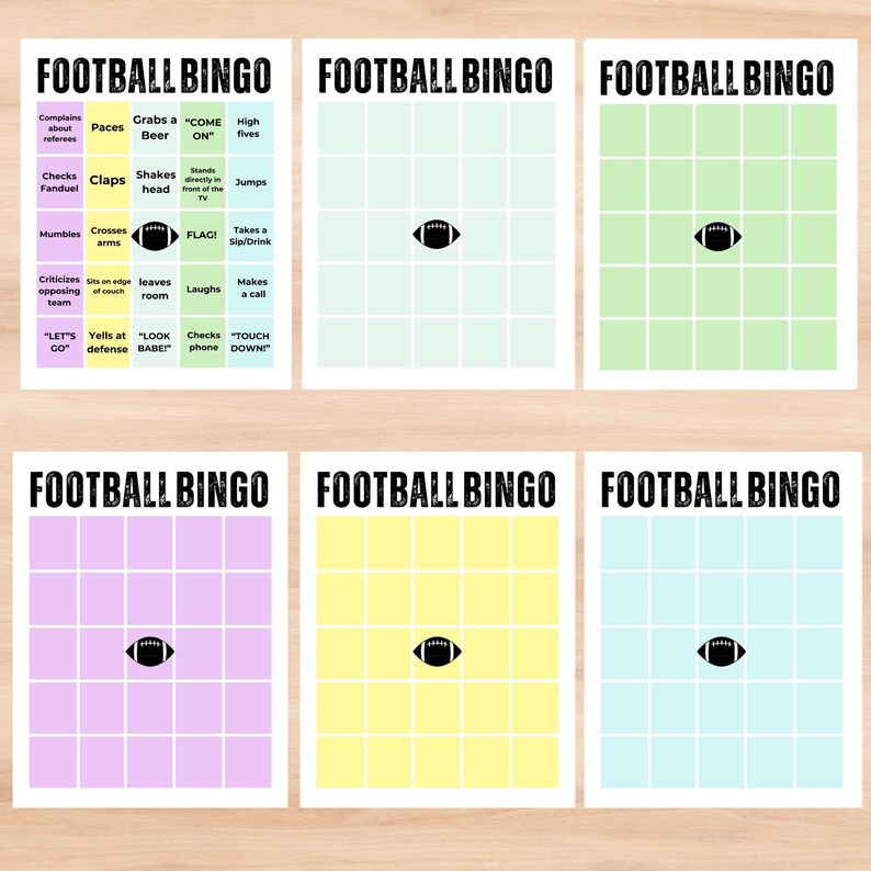 Super Bowl Bingo Super Bowl Squares Superbowl Squares Superbowl Party ...