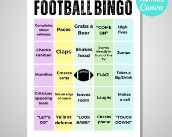 Super Bowl Bingo Super Bowl Squares Superbowl Squares Superbowl Party ...