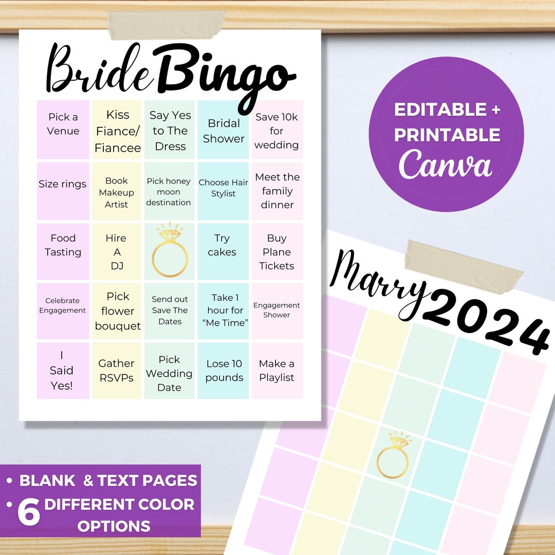 Vision Board Template Future Mrs Vision Board Bingo Vision Board Kit ...