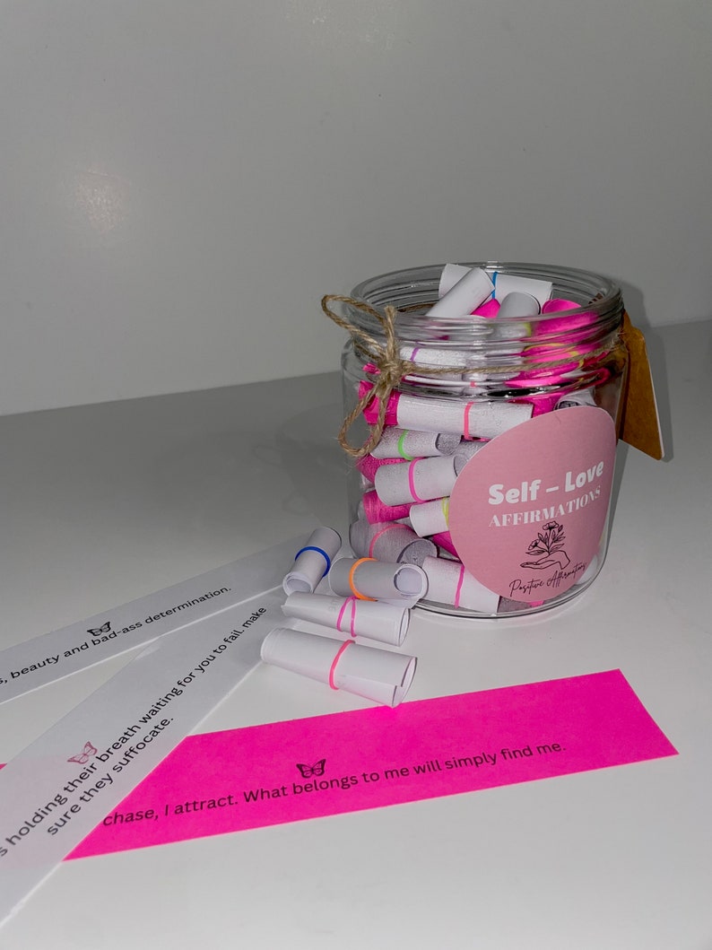 Affirmation Jar, Self Love Affirmations, Baddie Affirmations, Postive ...