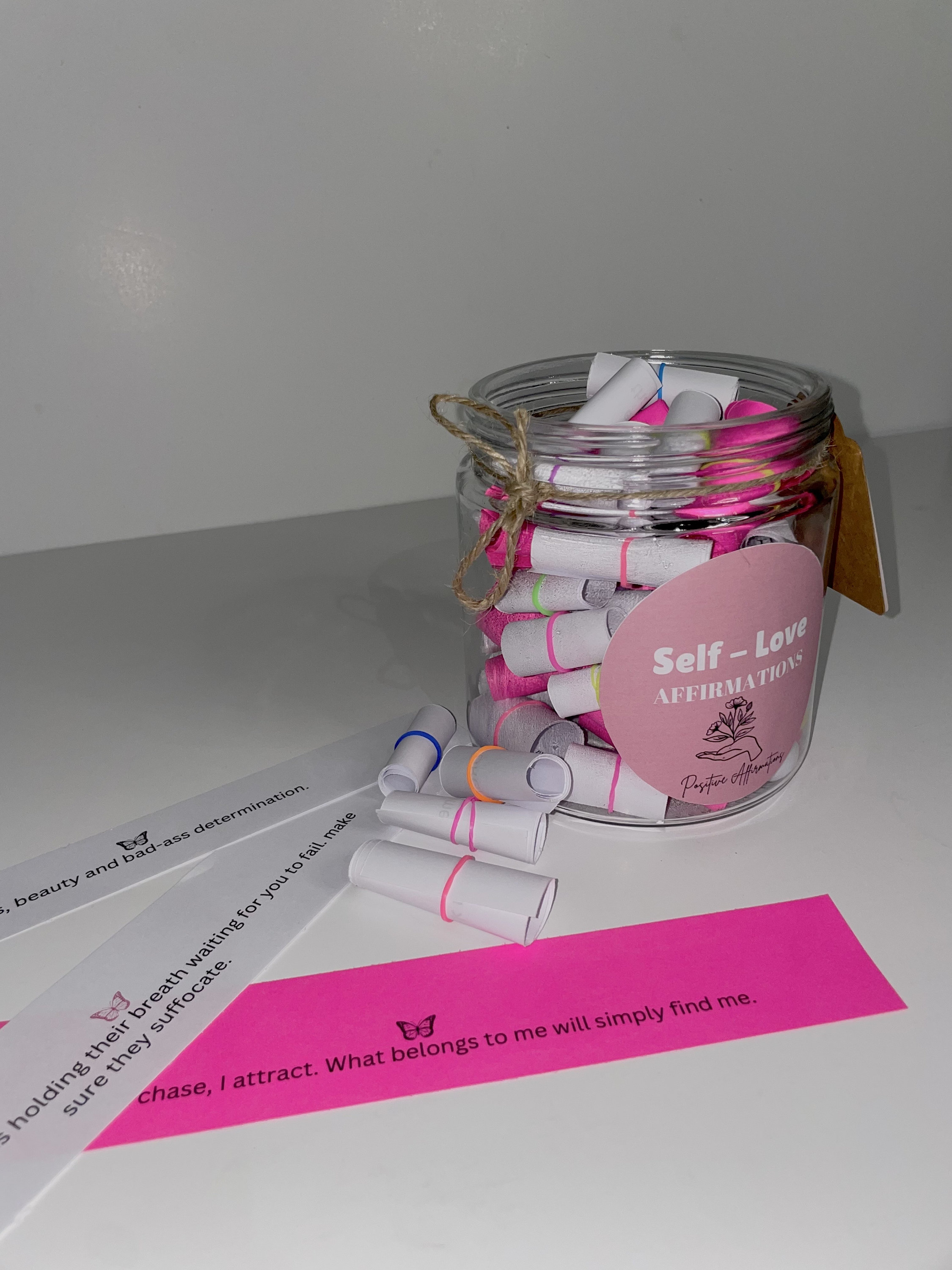 Affirmation Jar, Self Love Affirmations, Baddie Affirmations, Postive ...