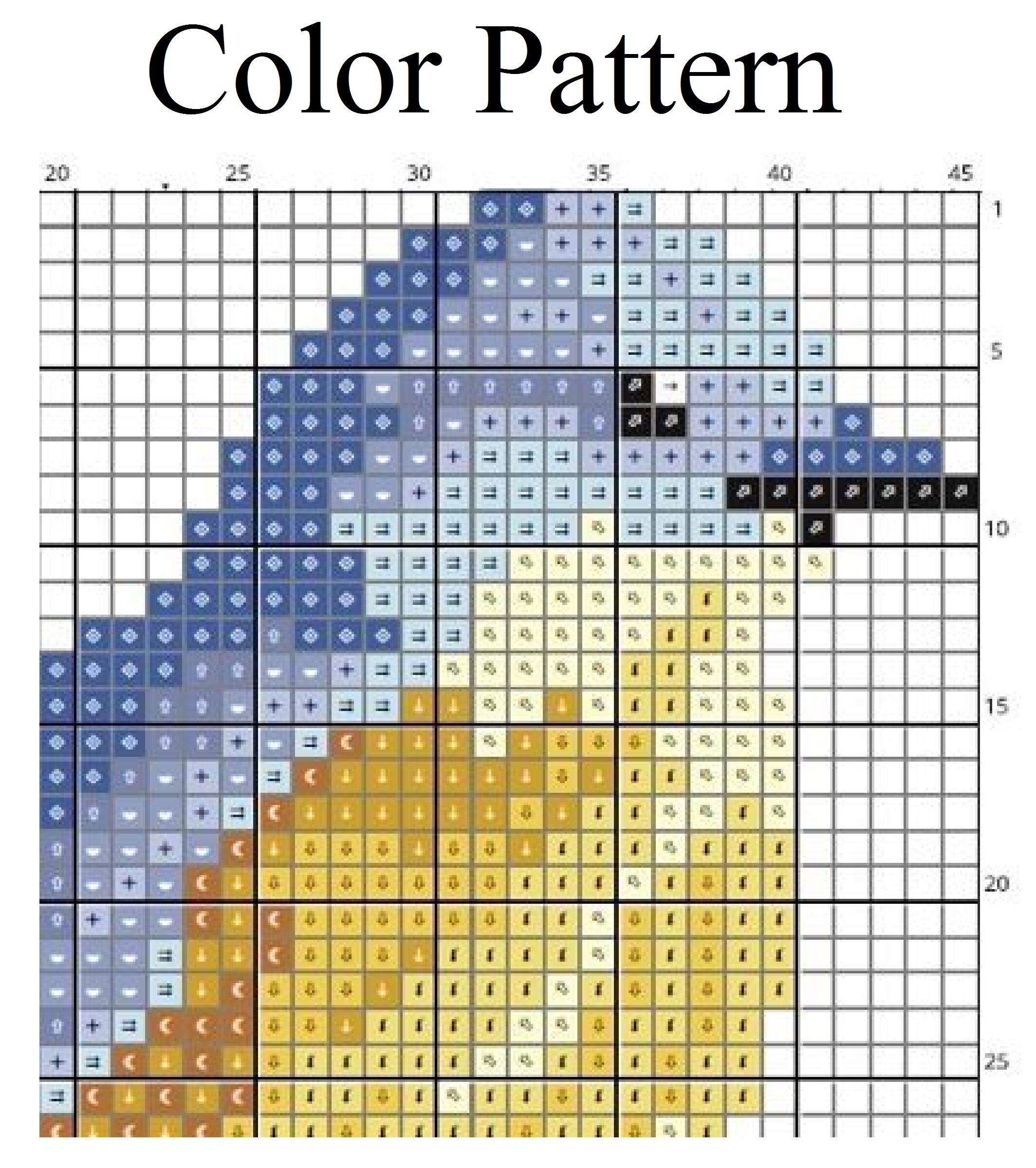 Cross Stitch Blue Bird Pattern - PDF Download | North American Blue ...