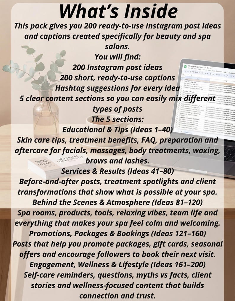 200 Instagram Post Ideas and Captions for Beauty and Spa Salons, Social ...