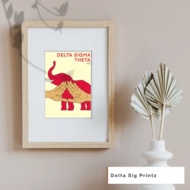Delta Sigma Theta digital Print / Sorority Art / Dorm Art / Wall Print ...