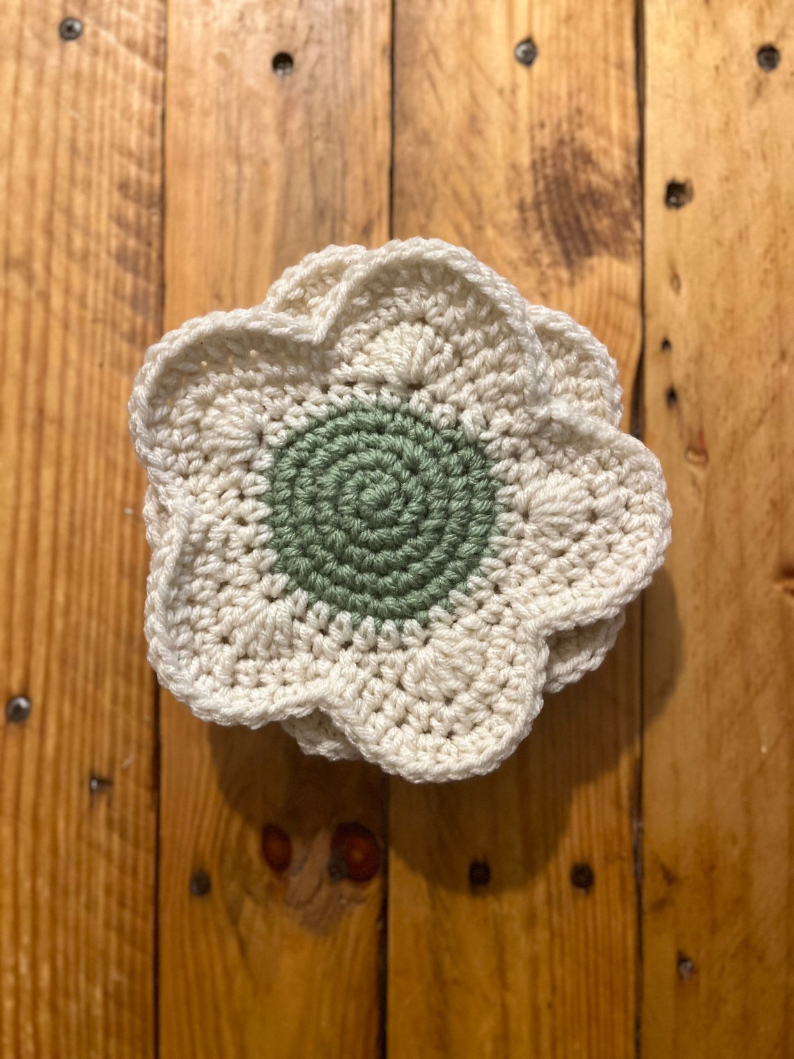 Crochet Flower Coasters Set of Handmade Coasters Flower - Etsy