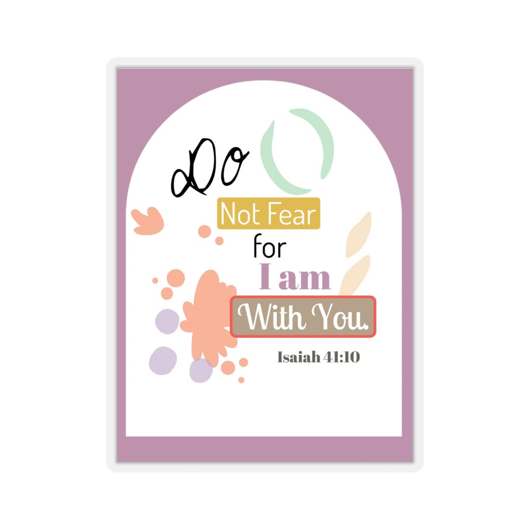 Isaiah 41:10 Scripture Sticker, Scripture Stickers for PLANNER, Bible ...