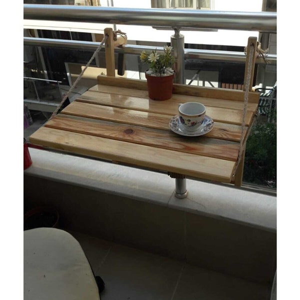 Folding Deck Railing Table - Etsy