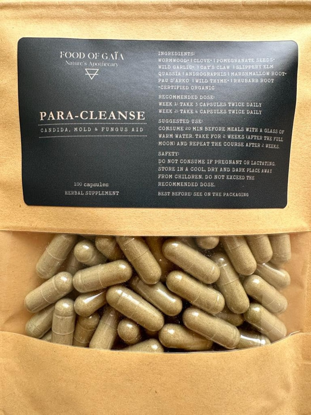 PARA-CLEANSE. Worm, Candida, Mold & Fungus Removal. - Etsy Australia