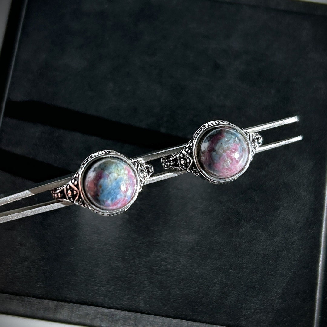 Natural Rare Anyolite Adjustable Silver Ring | Ruby Zoisite Ring Free ...