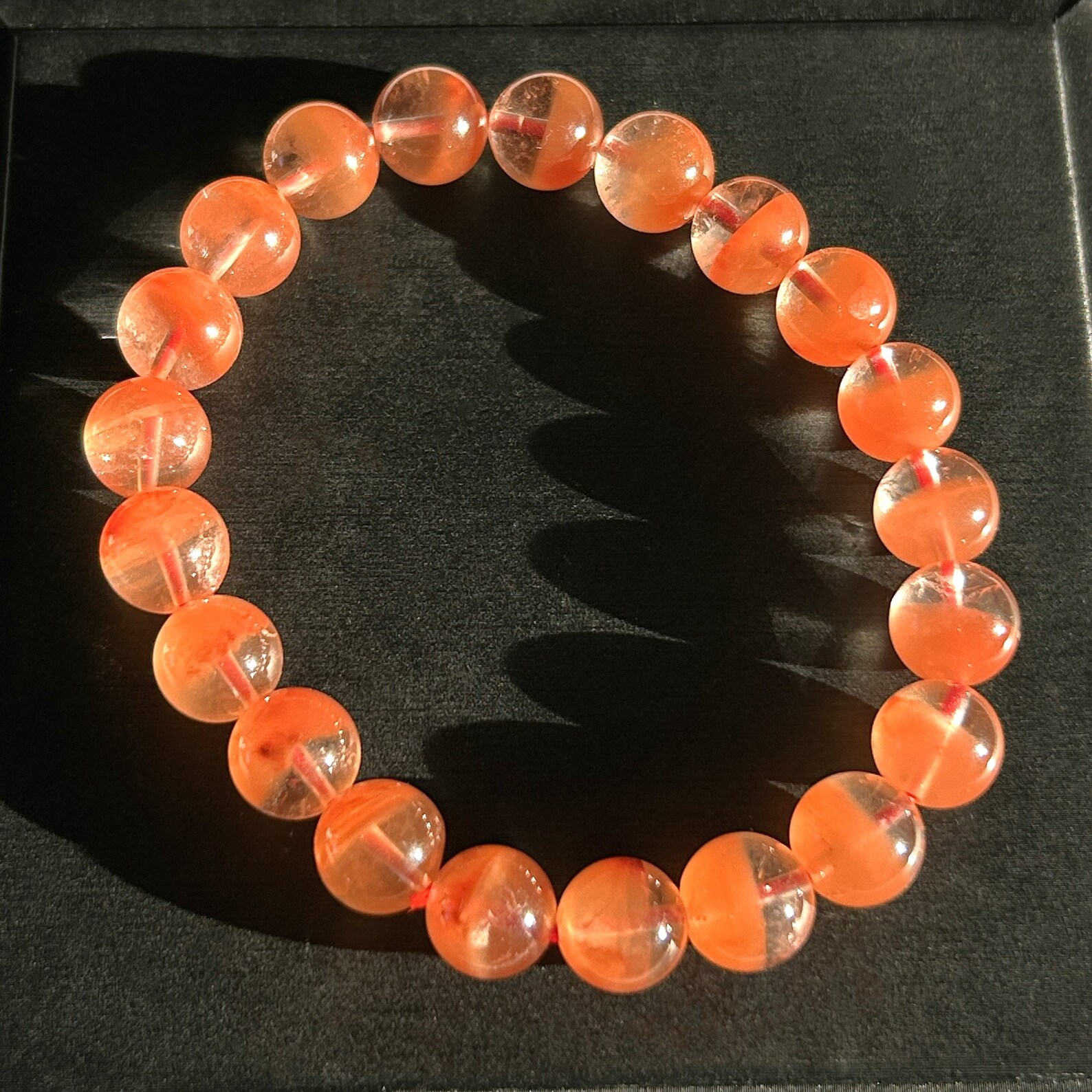 Natural Red Rutilated Quartz Bracelet in Top Quality, 8mm 10mm Red ...