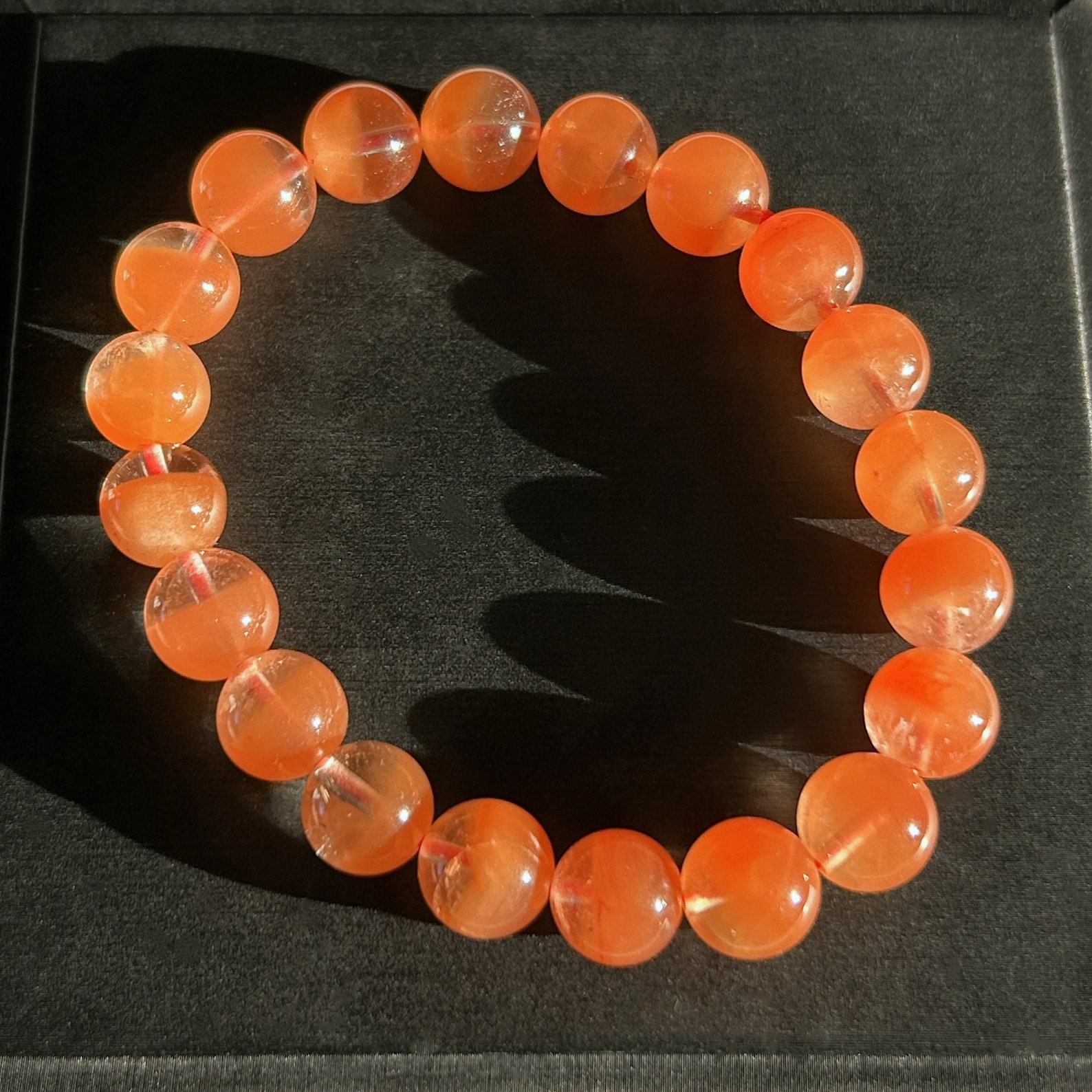 Natural Red Rutilated Quartz Bracelet in Top Quality, 8mm 10mm Red ...
