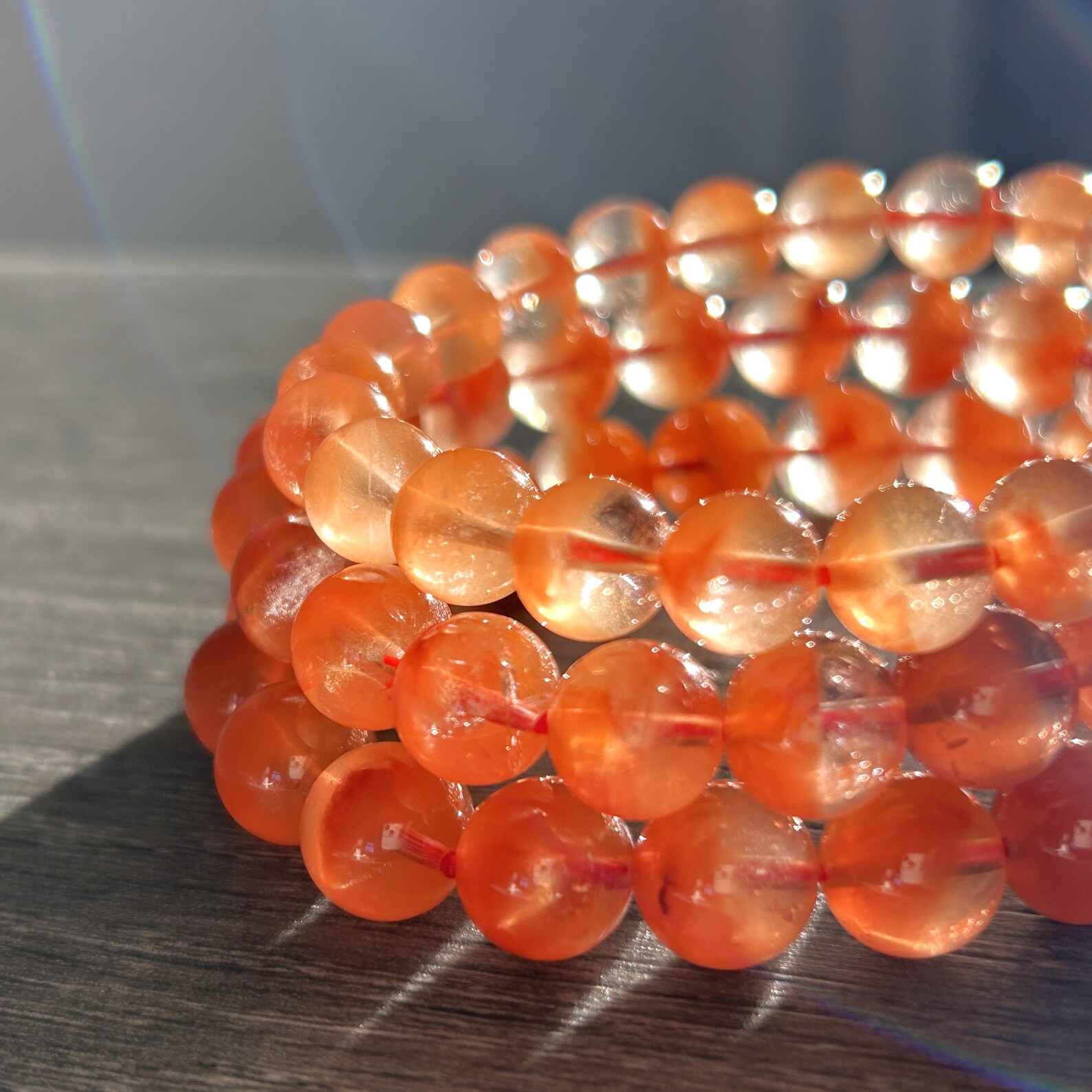 Natural Red Rutilated Quartz Bracelet in Top Quality, 8mm 10mm Red ...