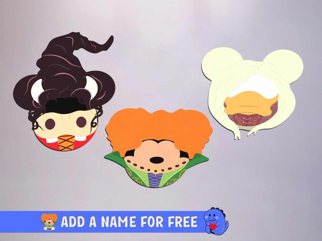 Minnie, Daisy and Clarabelle Hocus Pocus Collection - Personalised ...