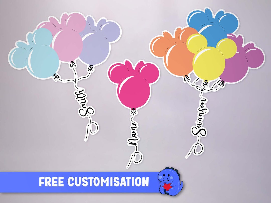Personalised Mickey Balloon Cruise Door Magnet | Disney Cruise Magnets ...