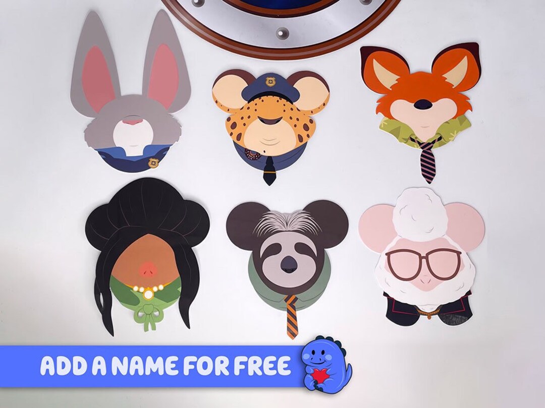 Zootropolis / Zootopia Collection - Personalised Cruise Door Magnets ...
