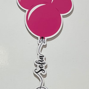 Personalised Mickey Balloon Cruise Door Magnet | Disney Cruise Magnets ...