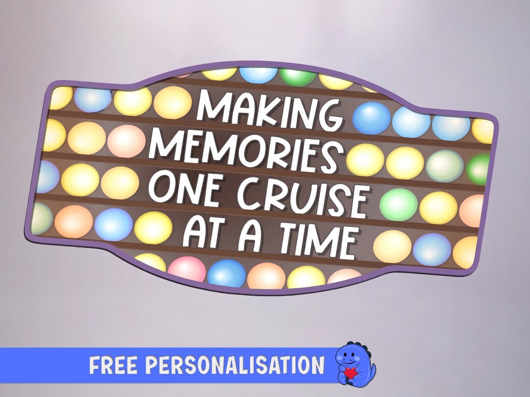 Inside Out Memories Disney Cruise Plaque | Sign | Door Magnet | Full ...