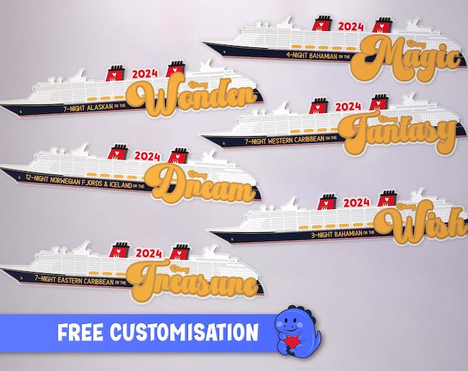 Disney Cruise Ship - Personalised Cruise Door Magnets | Disney Cruise ...