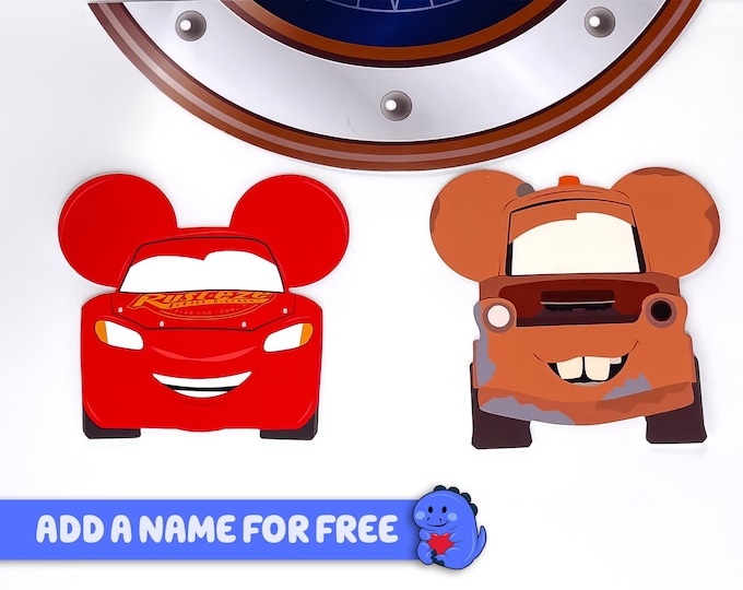 Lightning Mcqueen Mickey, Disney Cruise Door Magnets With LED Lights ...
